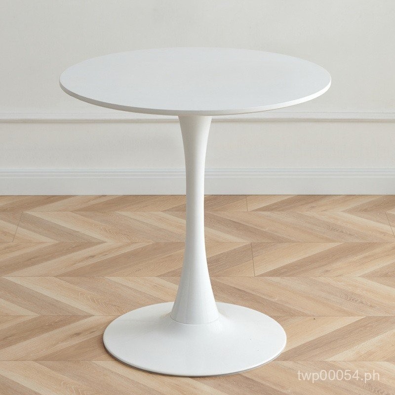 Round Table Simple Tulip White Leisure Conference Table Coffee Tea Shop ...