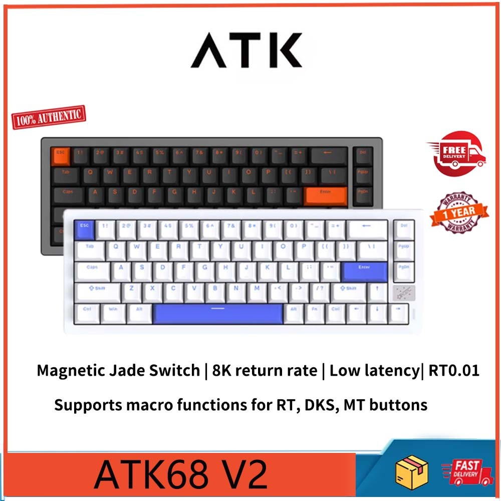 ATK68 V2 e-sports aluminum alloy customized magnetic axis keyboard, low ...