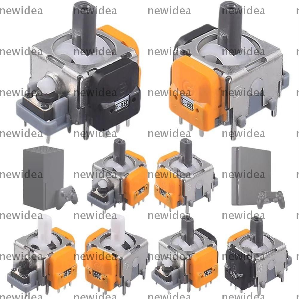 NEWIDEA Hall Effect Joystick Module, Analog Sensor Gaming Controller ...