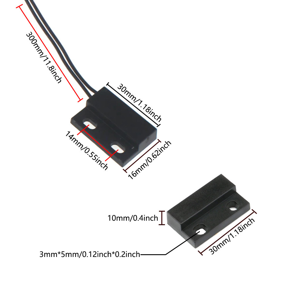 Normally Open Magnetic Control Proximity Switch Embedded Reed Switch Waterproof | Shopee Philippines