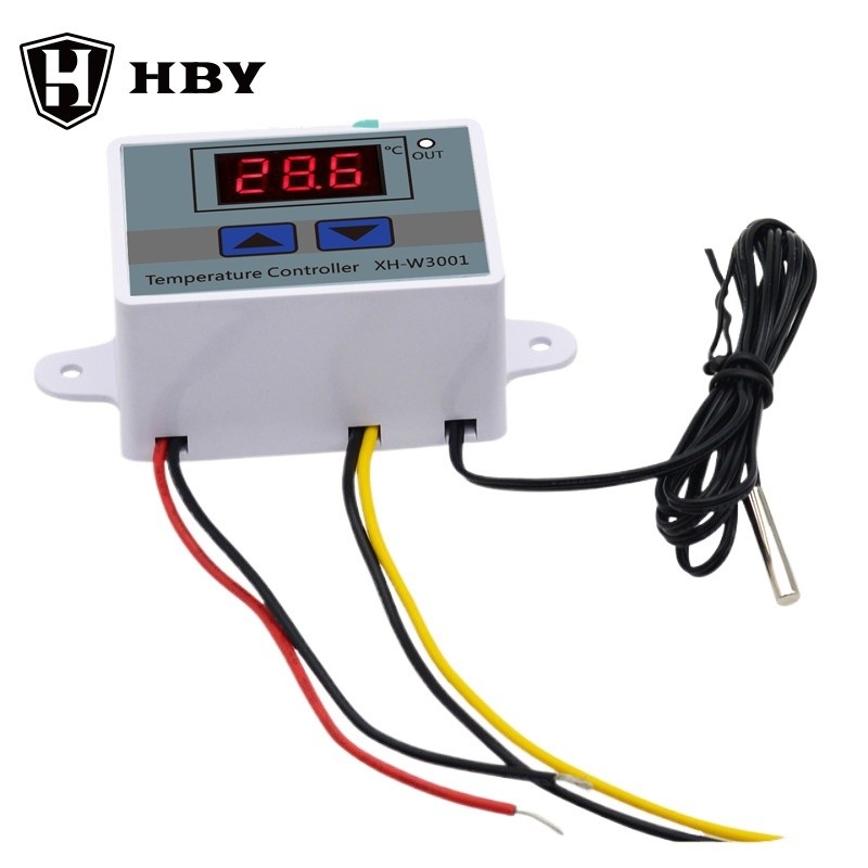 10A 12V 24V 220VAC Digital LED Temperature Controller XH-W3001 For ...