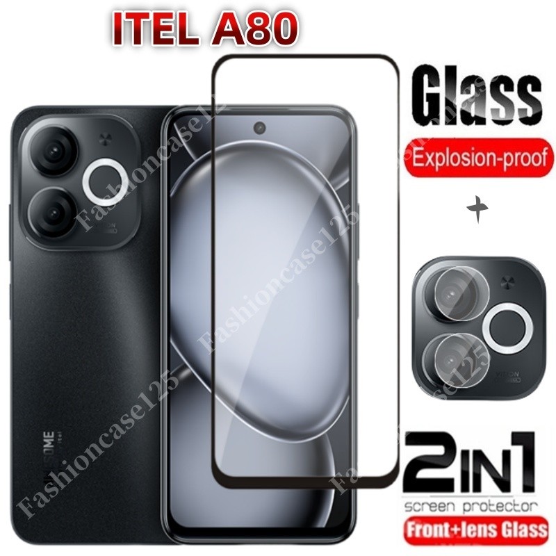 2in1 For itel A80 4G 2024 Screen Protector Film Transparent Phone ...