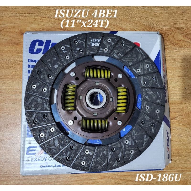 CLUTCH DISC EXEDY ISD-186U ISUZU 4BE1 11"X24T Ready to ship | Shopee ...