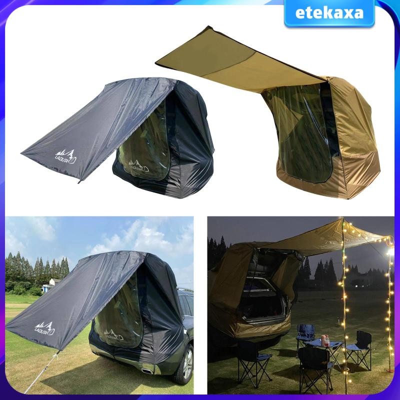 [Etekaxa] Awning for SUV Trunk Tent, Car Camping, Trailer Truck Canopy ...