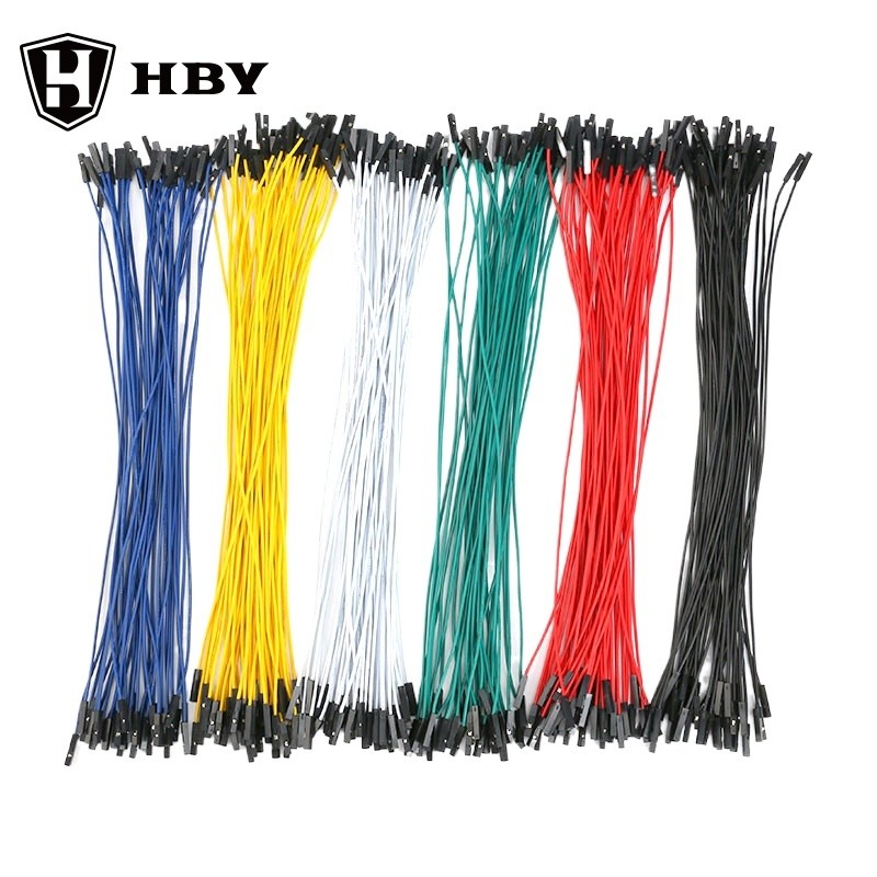 20Pcs 20cm Dupont Cable Wire 24AWG 1Pin Female To Female Jumper Wire 1P ...