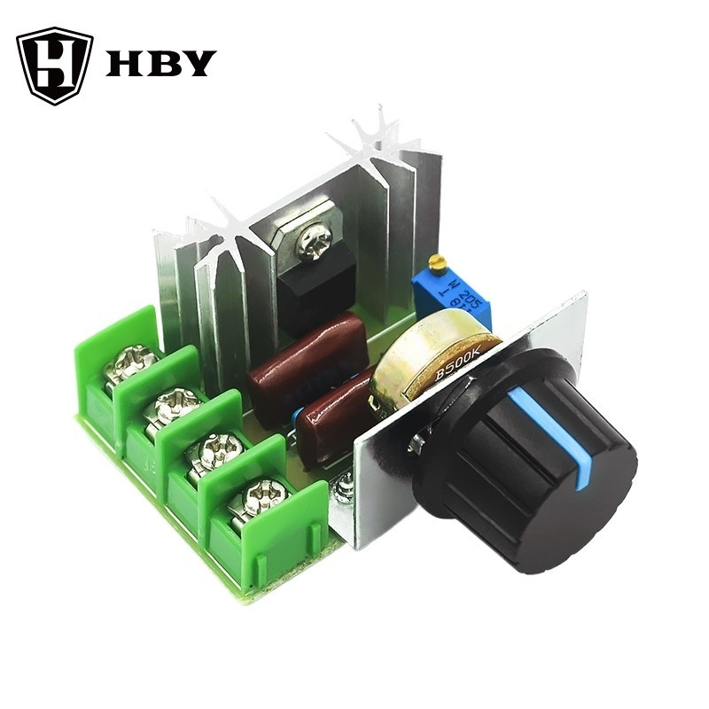 AC 220V 2000W High Power SCR Voltage Regulator Dimming Dimmers Motor ...