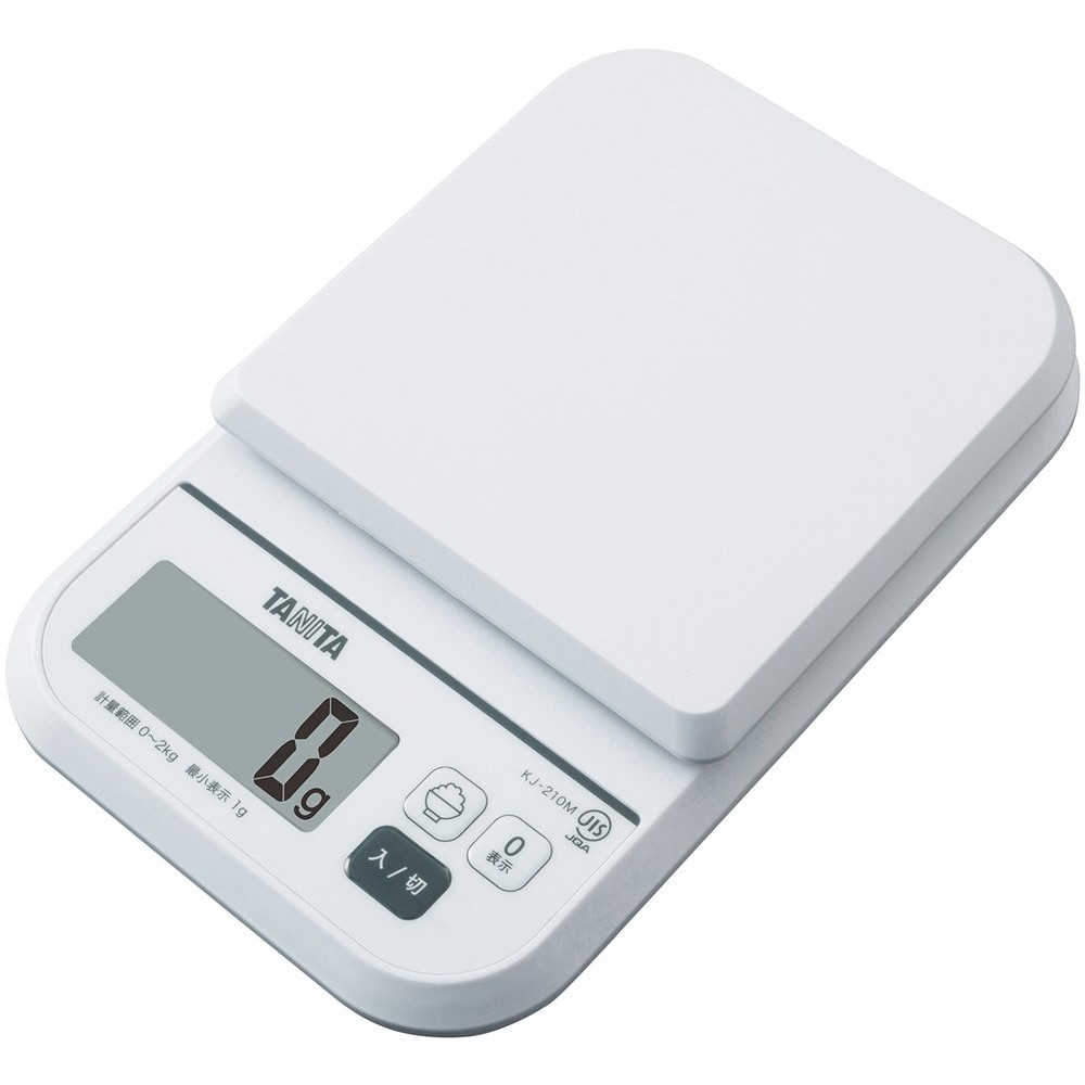 Tanita Cooking Scale Kitchen Scale Cooking Digital 2kg 1g Increment White KJ-210M WH Calories of ...