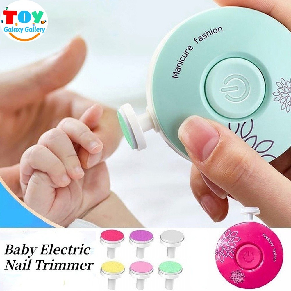 1Set Electric Baby Nail Trimmer Infant Manicure Scissors Baby Care Kit ...