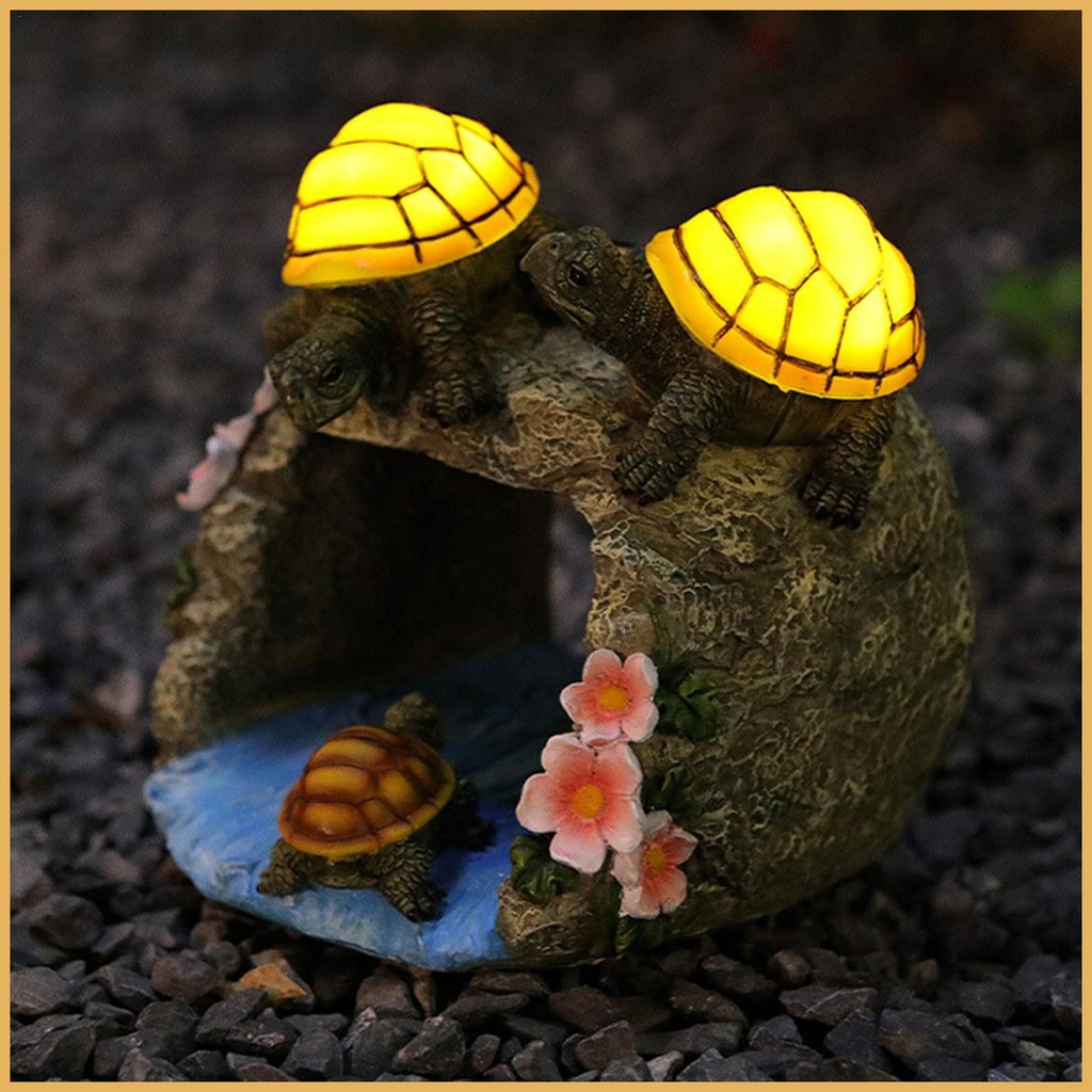 Turtle Downspout Extension Resin Turtle Solar Statue Gutter Downspout ...