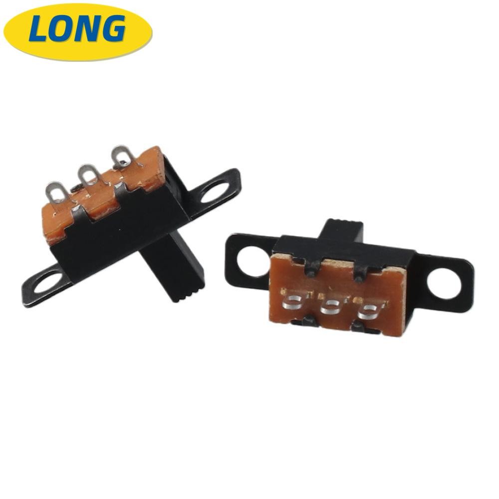 LONNGZHUAN 8 Pcs Micro Mini Toggle Switch, DC 50V 0.5A SS12F15VG6 Slide Switches, 6 mm 3 Pin 2 ...