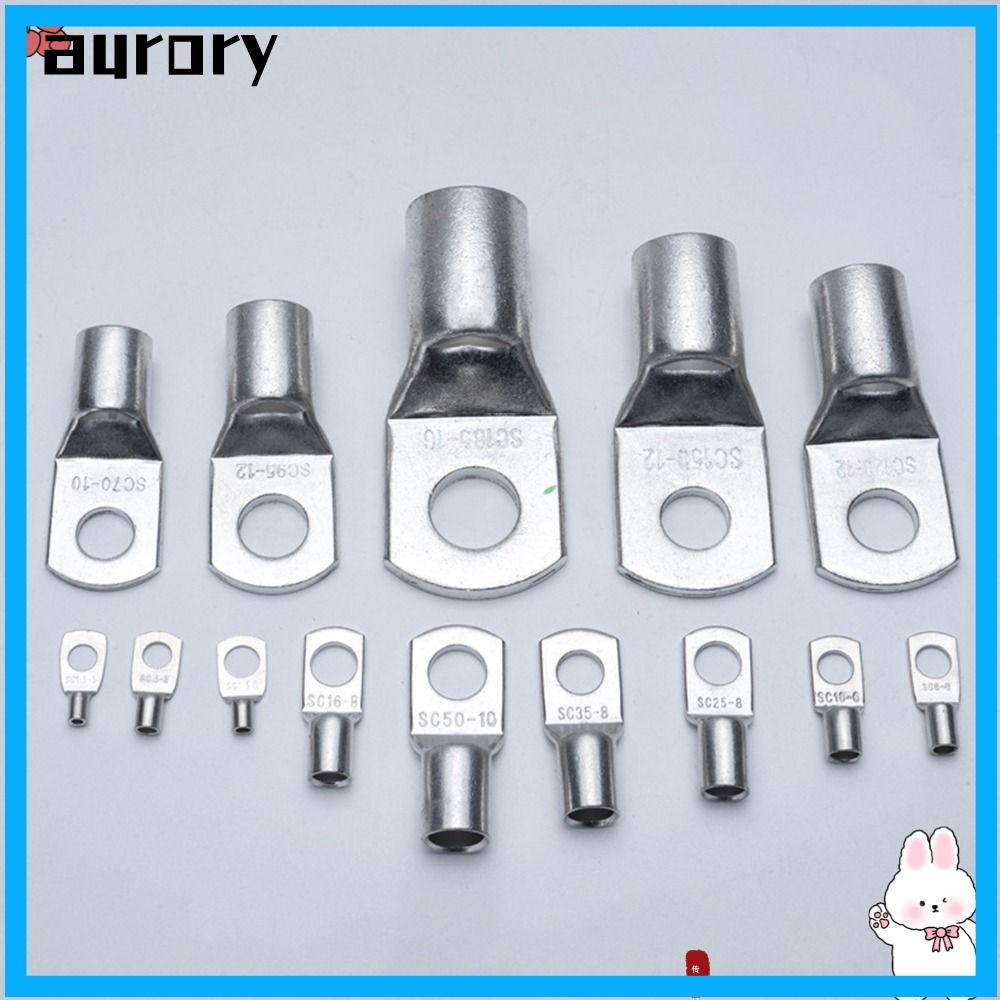 AURORY 10Pcs Wire Nose Terminal Crimp 6mm 8mm 10mm SC16-6 SC25-6 SC35-6 ...