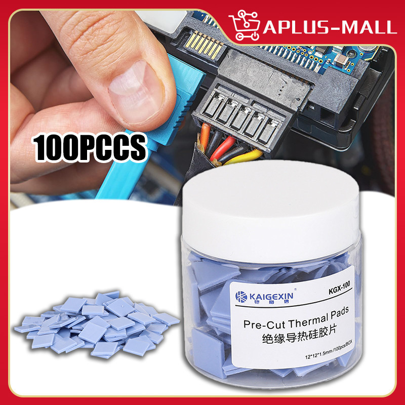 100pcs Thermal Pads Silicon Chip Thermal Pad CPU Thermal Silicone ...