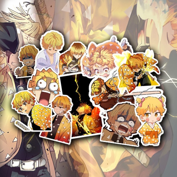 Anime Stickers / Zenitsu Agatsuma Demon Slayer Anime Sticker / Coated ...