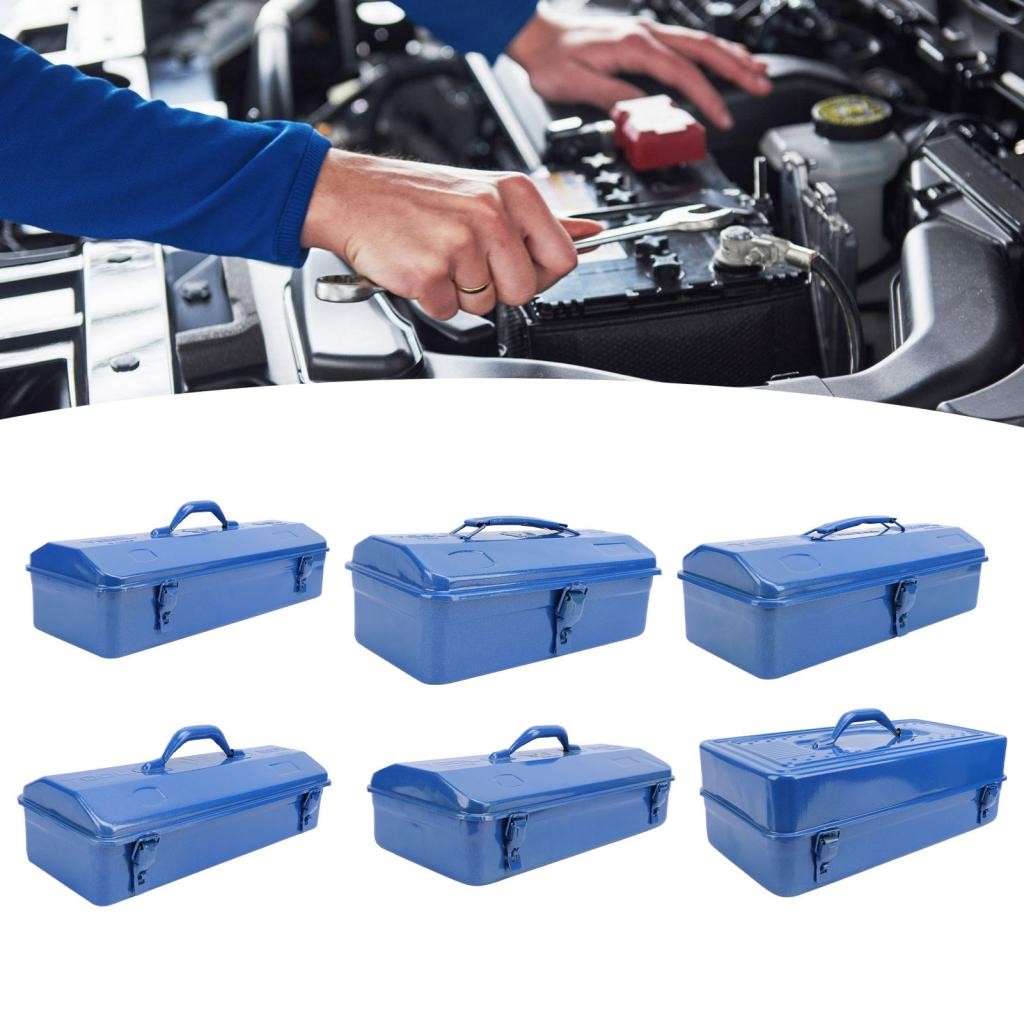 Bacony Blue Toolbox Powerful Load Bearing Robust Construction Tool ...