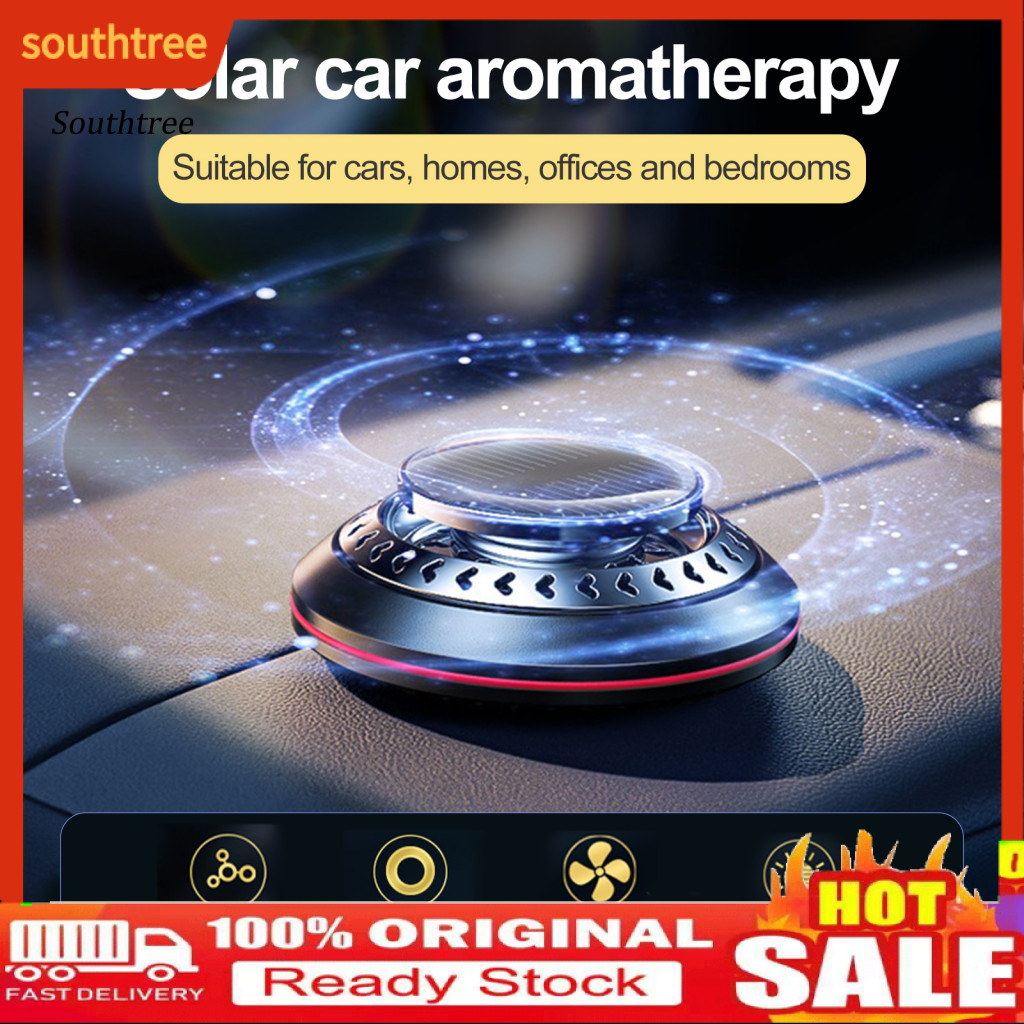 SOU_ Solar Powered Car Air Freshener Car Fragrance Diffuser Long ...