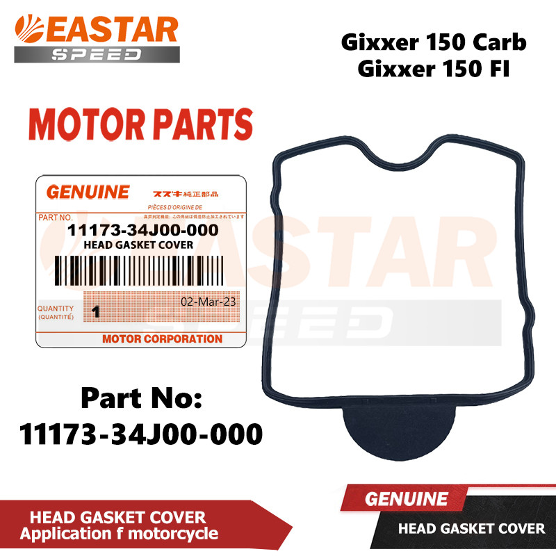 GIXXER 150 CARB/FI CYLINDER HEAD GASKET COVER 11173-34J00-000/11173 ...