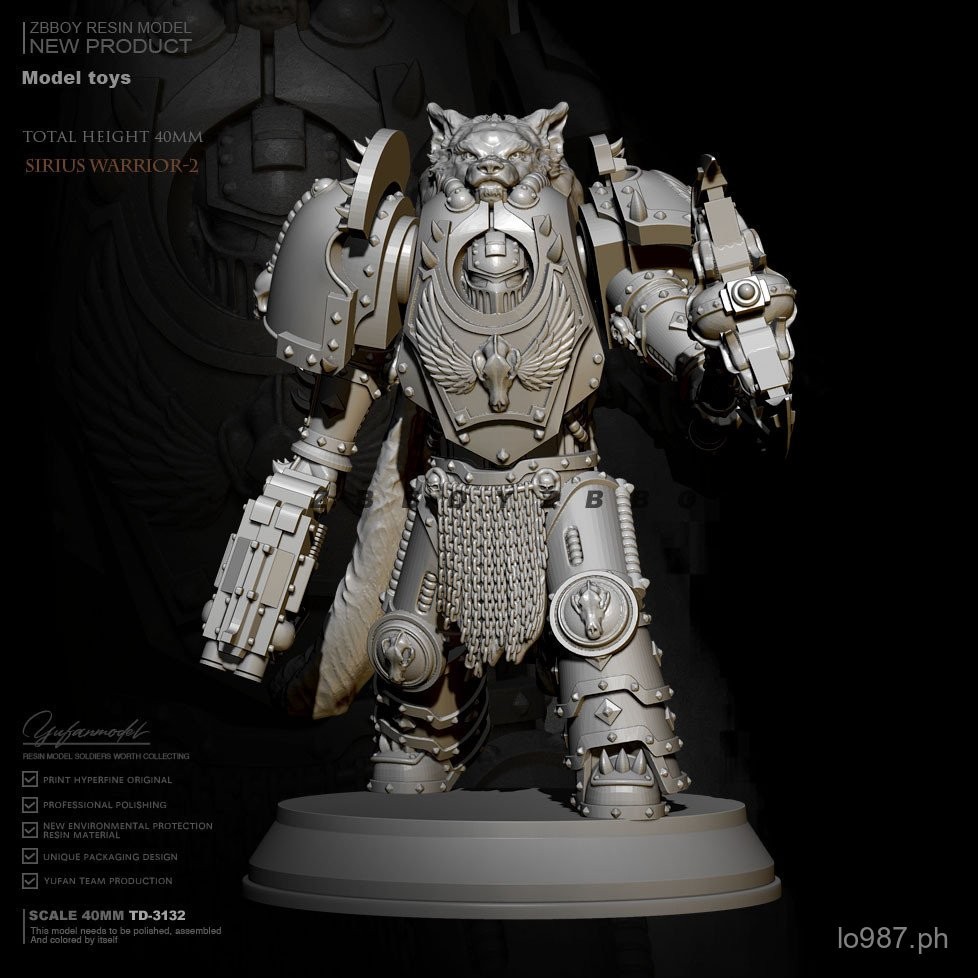 40mm ZBBOY Supervision Tianlang Legion Resin Hand-Made War Chess ...