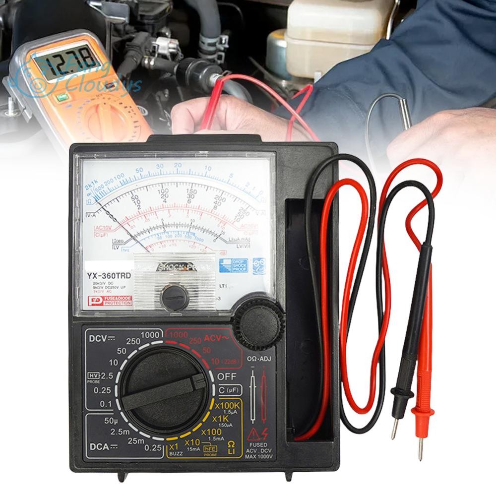 Voltmeter Ammeter with Buzzer Test Pen Analog Multimeter Tester DC ...