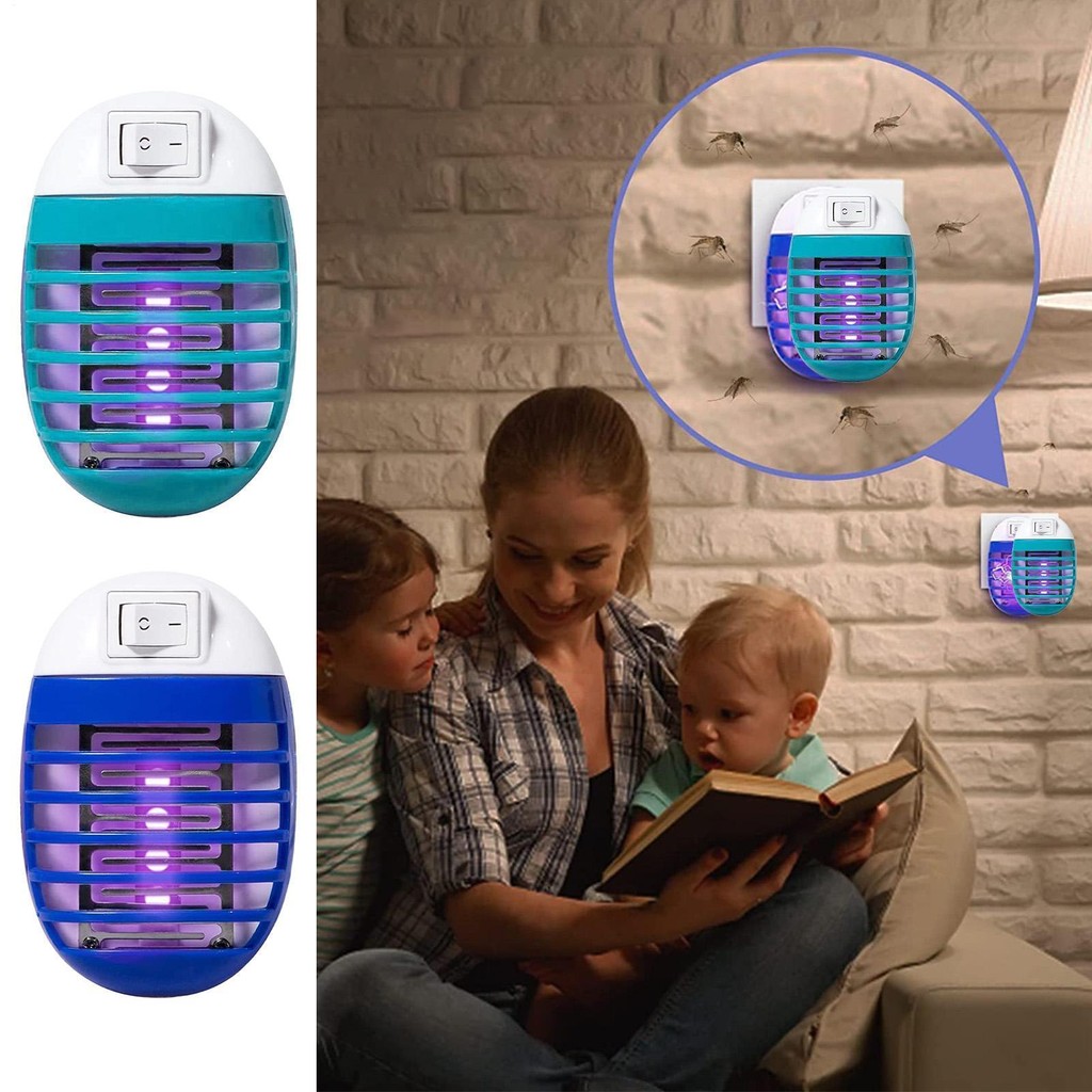 Fly Zapper Indoor Electric Fly Catcher with UV Light Plug in Led Light ...
