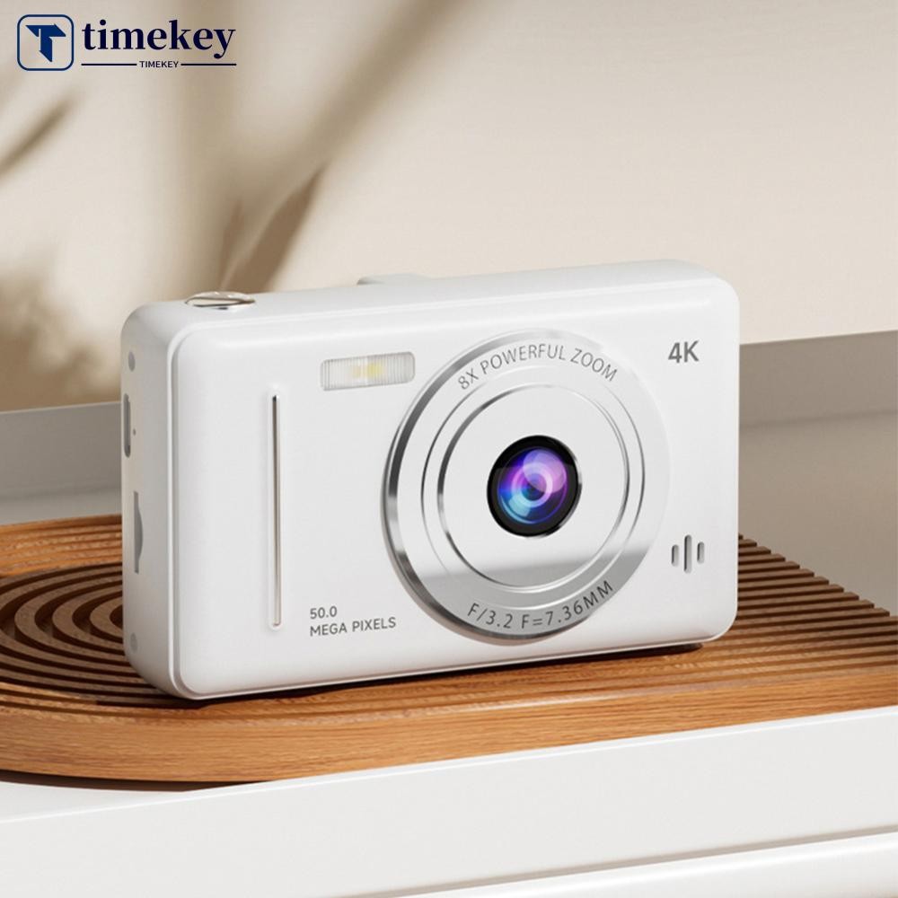 TIMEKEY 4K Digital Camera 5000W Pixel Retro CCD Portable Card Camera ...
