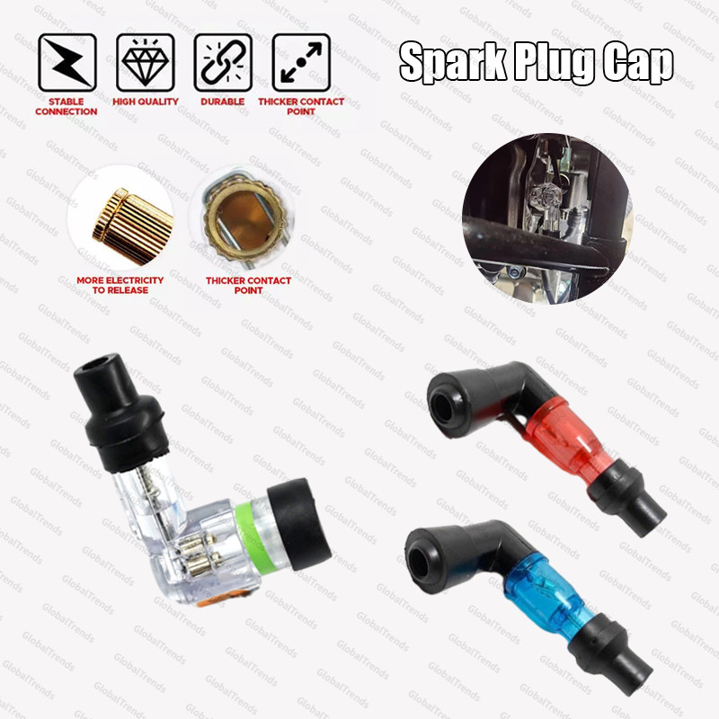 Motorcycle Transparent Spark Plug Cap Cap Durable With Protective ...