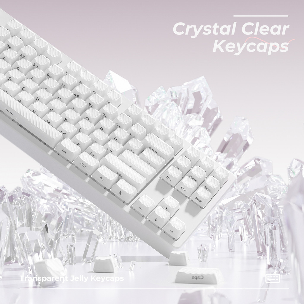 Custom Mechanical Keyboard Keycaps | XVX Crystal Wave Keycaps ...