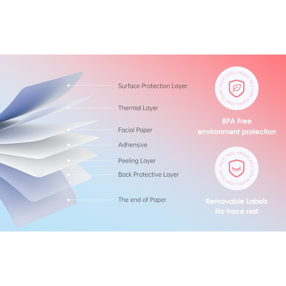 Nimbot D11/D101/D110 Color Label Paper - Used for categorizing sticky ...