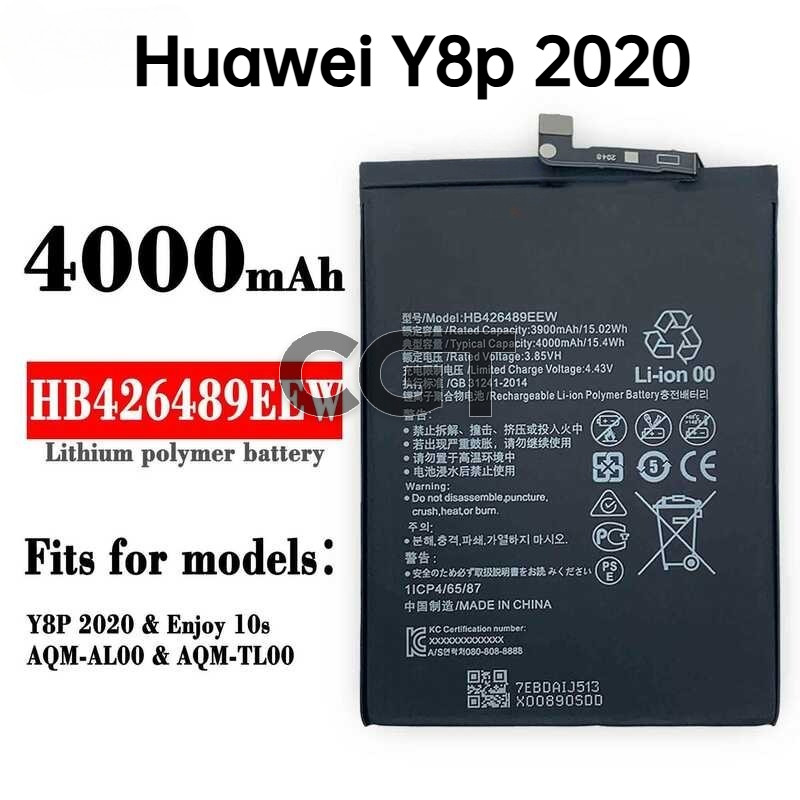 HB426489EEW New Battery For Huawei Y8P Y8 Prime 2020 Enjoy 10S 4000mAh ...
