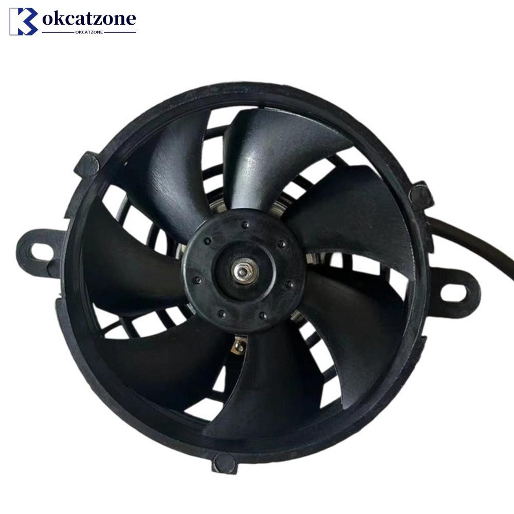 OKCATZONE 5inch 12V Motorcycle Cooling Fan Oil Cooler Engine Electric ...