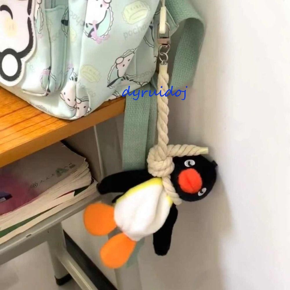 DYRUIDOJ Pingu Plush Toy, Hang Rope Cartoon Pingu Doll Pendant, Bag ...