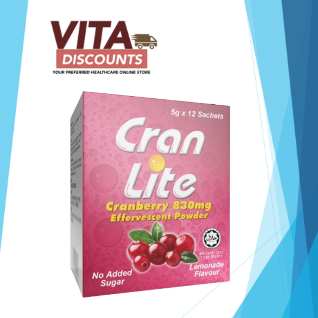 CRAN LITE CRANBERRY EFFERVESCENT GRANULES 5G 12S EXP08/2026 | Shopee ...