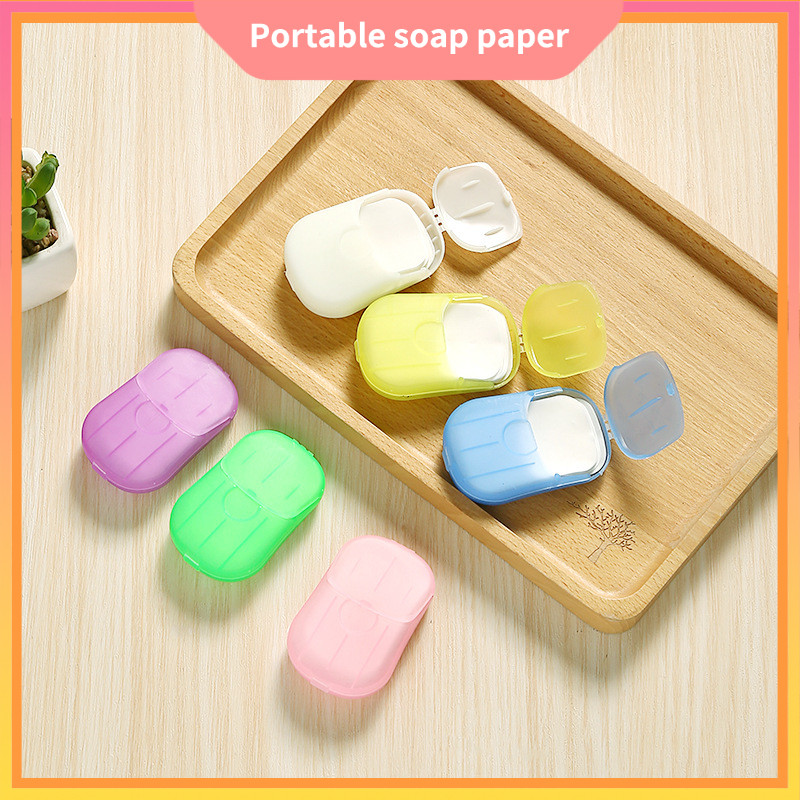 Hotel Travel Portable Disposable Soap Sheets Boxed Floral Scent Pocket ...