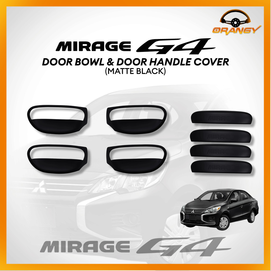 Mitsubishi Mirage G4 2019 to 2026 Door bowl and Door handle cover Matte ...