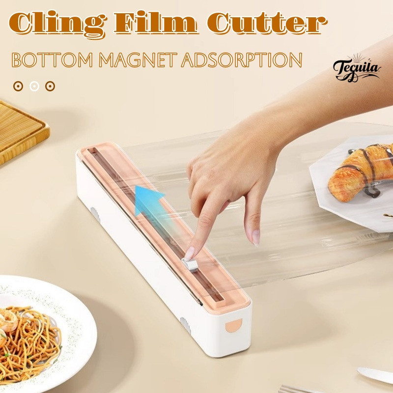 Cling Wrap Dispenser With Cutter Adjustable Cling Film Cutter Box ...