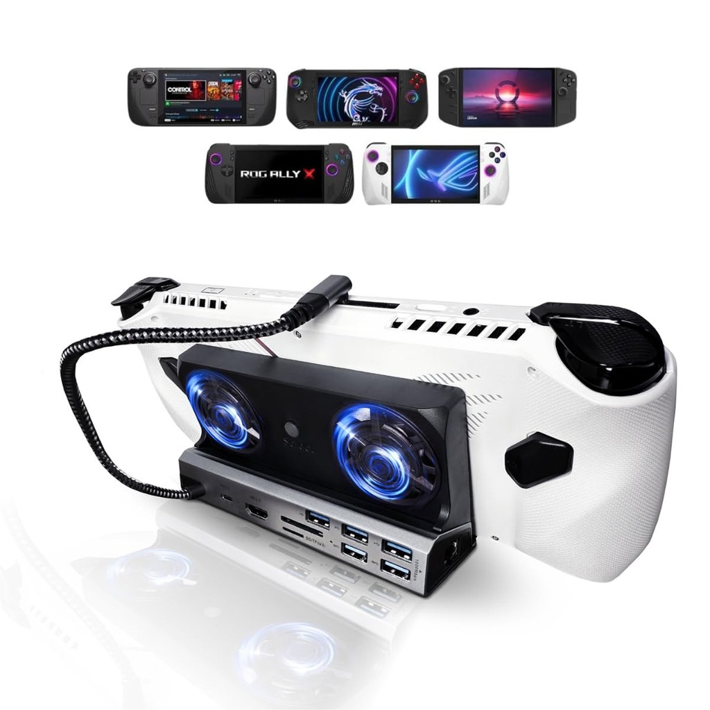 EGGSLINER GAMES 10-in-1 Gaming Dock for Steam Deck ROG Ally X Legion GO MSI Claw UMPC | Shopee ...