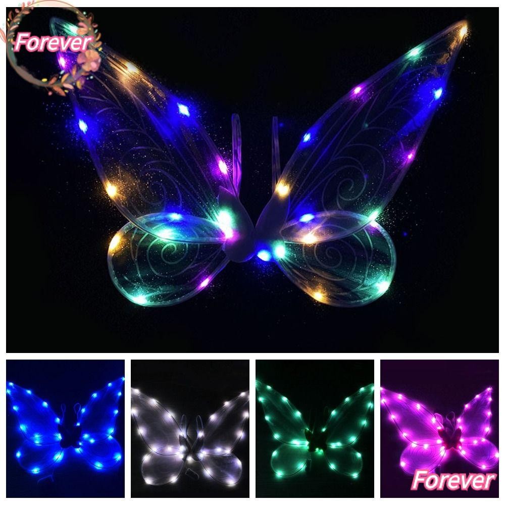FOREVER Lighted Wings, Halloween Costume Organza Flower LED Light Up ...