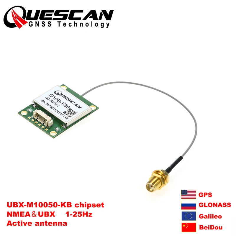 UBX-M10050-KB M10 GPS GNSS Module with Active Antenna Support GPS ...