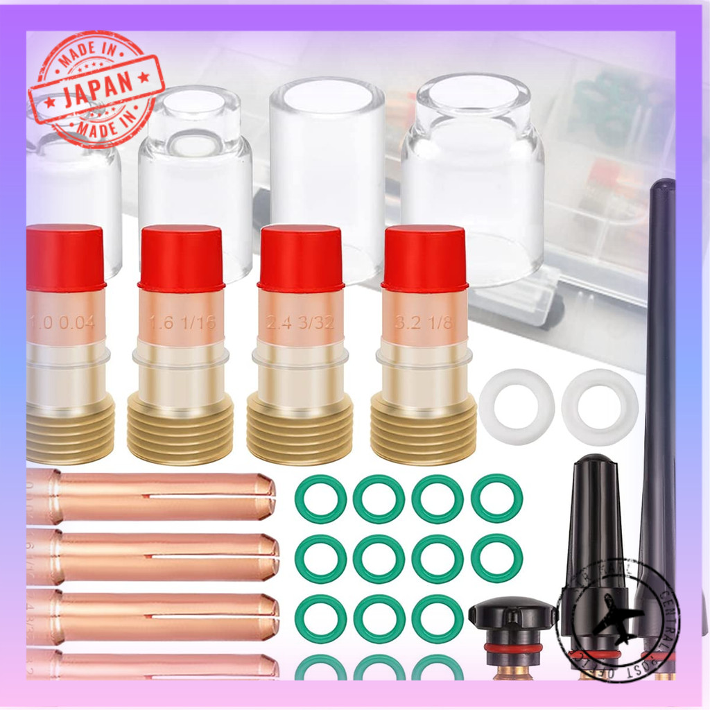 EATBALE Welding Torch Accessory Kit for TIG WP-17/18/26, Includes Gas ...