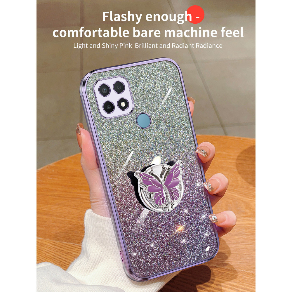 Casing OPPO A15 OPPO A15S OPPO A35 phone case features a soft gold ...