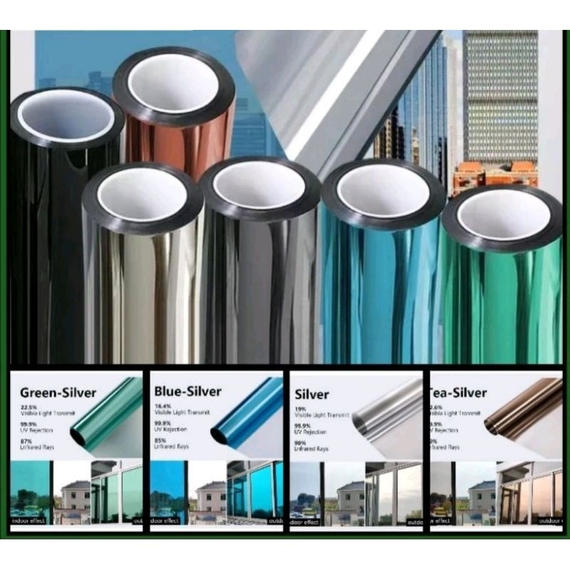 One way sparta ryben Glass film Mirror sticker Heat Insulation sticker ...
