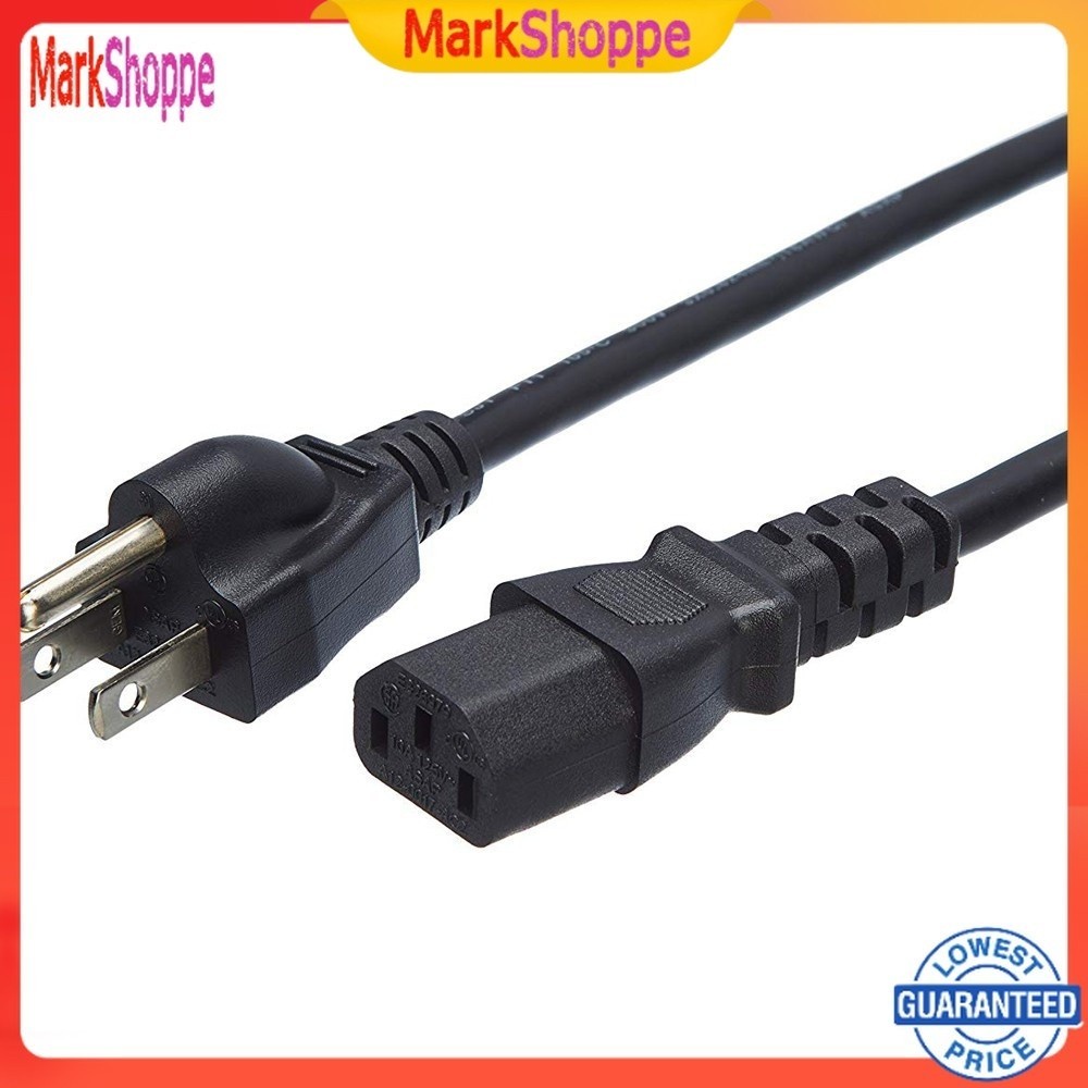 US Plug Power Cable 3 Pin Power Extension Cords for PC Computer 1 Meter | Shopee Philippines
