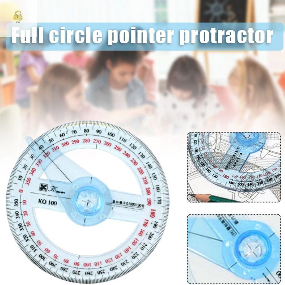 WAY Protractor Geometry Accurate School Supplies Office 360 Degrees ...