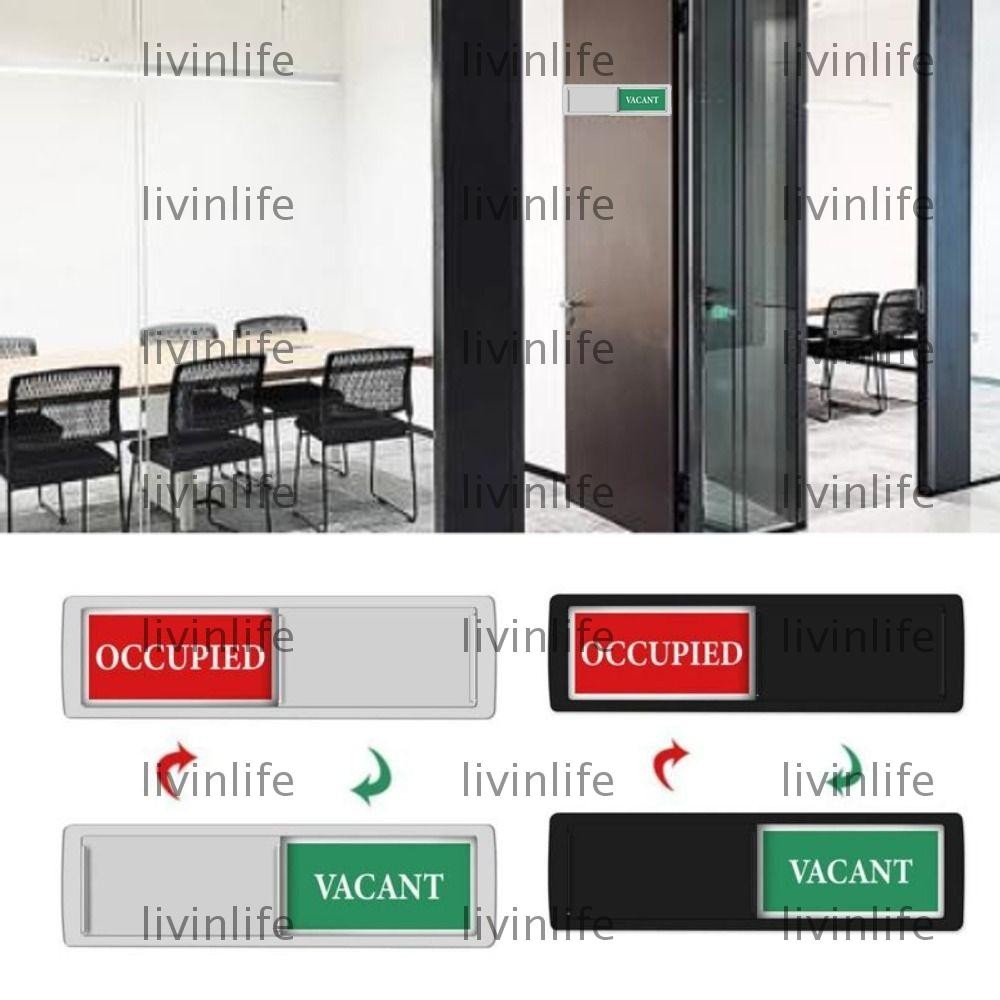 LIVINLIFE Office Door Sign, VACANT OCCUPIED Waterproof Reminder Signs ...