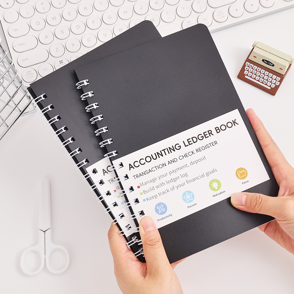 imoda 1pc PVC Hardcover Accounting Ledger Book - 32 Sheets, Undated ...