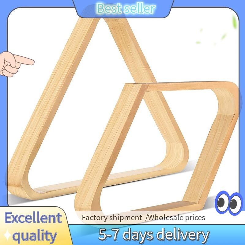 Wooden Billiard Ball Rack Billiard 8-Ball Triple-cornered Rack and 9 ...