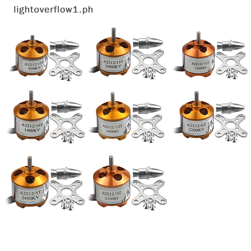 [Lightoverflow] A2212 Brushless Motor 930KV 1000KV 1400KV 2200KV 2700KV ...