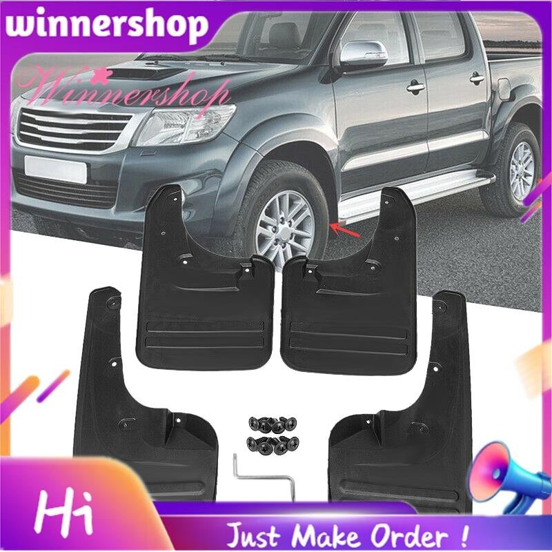 4Pcs Mud Flaps Mudguards Splash Guards Fender for Toyota Hilux Vigo ...