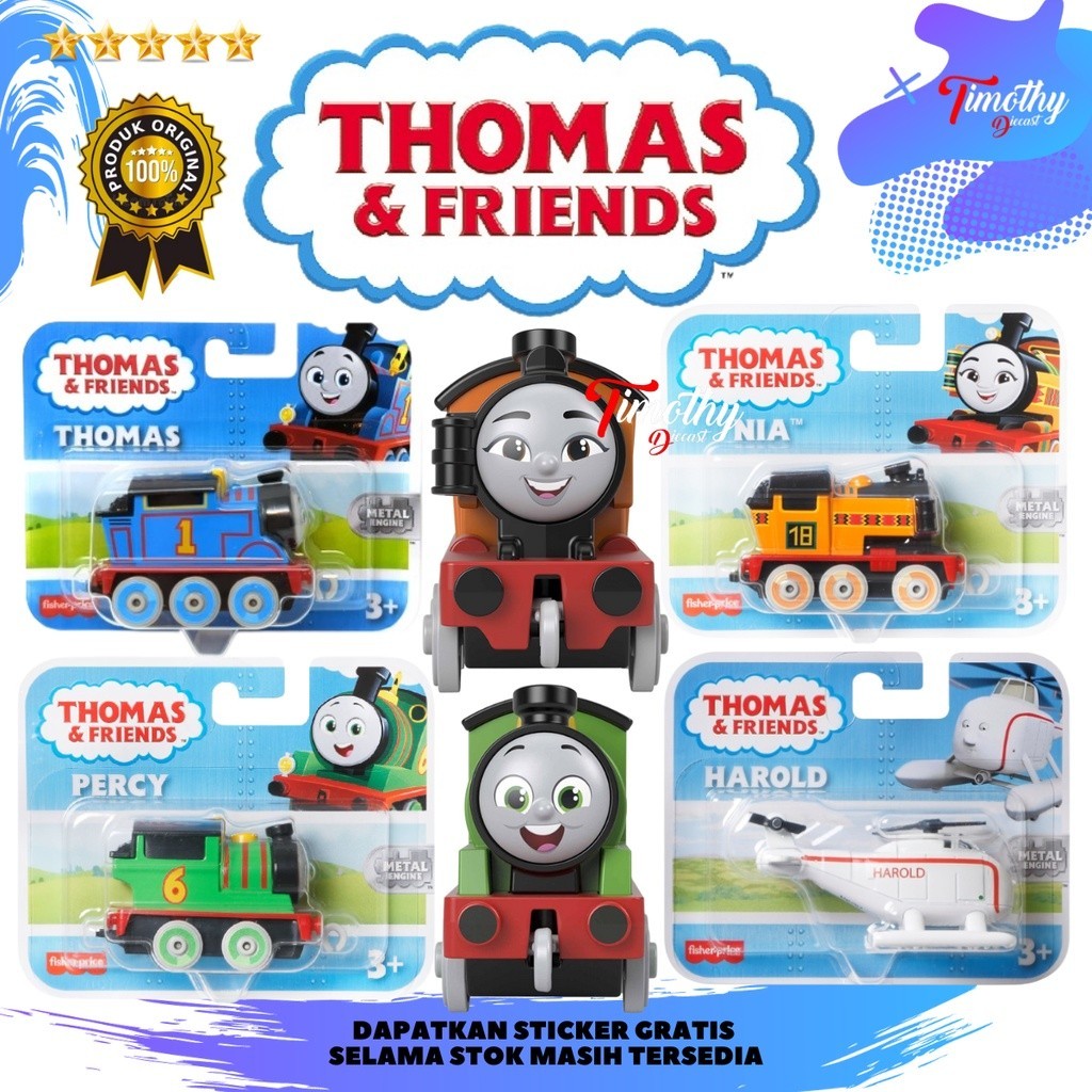 Diecast Thomas & Friends Engine Percy Harold Nia Kana Original Fisher | Shopee Philippines
