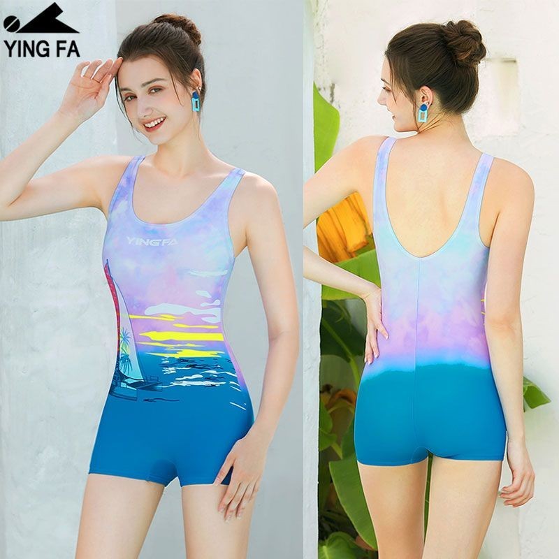 Yingfa swimsuit women's one-piece flat angle swimsuit 2024 new swimsuit ...