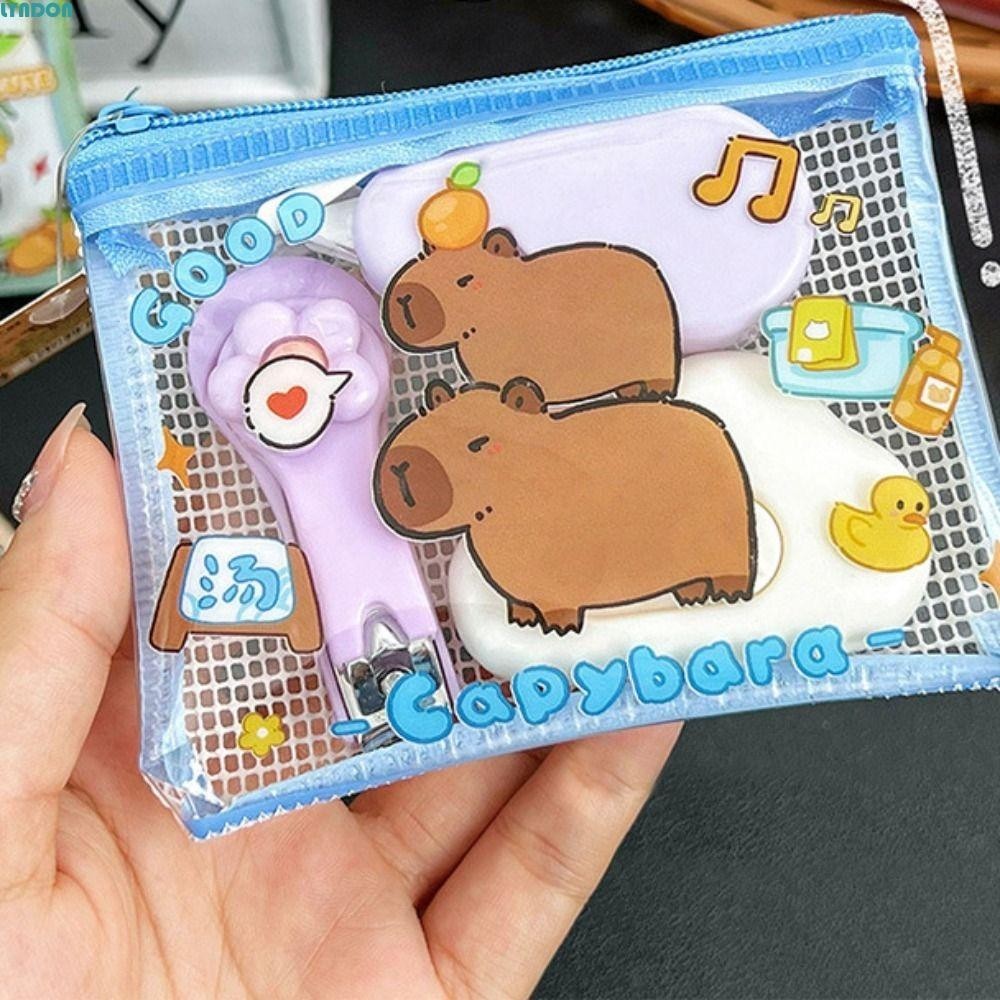 LYNDON Capybara Coin Purse Wallet, Zipper Cartoon Capybara Purse Bag ...